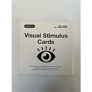 beiens High Contrast Baby Flashcards, Newborn Brain Development Toys, Visual Stimulation Learning Activity Cards, 20 PCs 40 Pages 5.5'' x 5.5'' Educational Infants Gift