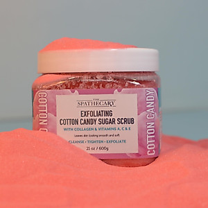 The Spathecary Body Scrub, Exfoliating-Nourishing-Refreshing-Smoothing Body Care 21 oz. (21 oz, Cotton Candy)
