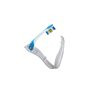 GUM Folding Travel Toothbrush with Antibacterial Soft Bristles (Pack of 6)