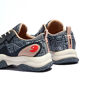 UIN Women's Chunky Platform Fashion Sneakers Walking Casual Comfortable Art Painted Travel Hiking Shoes Catalonia Ⅲ Geometric Dream (8)