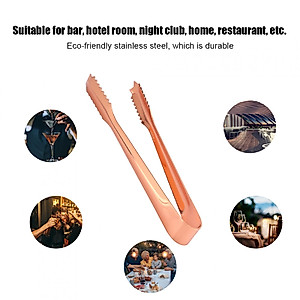 Ice Clip Food Clip for Grabbing Ice for Restaurant(Copper-plated ice clip)
