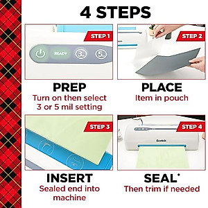 Scotch Dry Erase Thermal Laminating Pouches, 50-Pack, Works with Dry Erase Markers, Reuseable Worksheets, Calendars, Checklists, 8.9 x 11.4 Inches, Letter Size, Clear Professional Finish (TP3854-50DE)