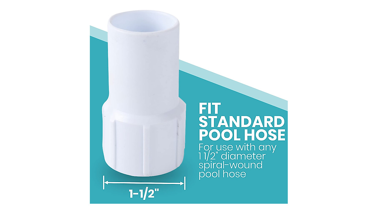 Durable 1-1/2" Pool Hose Cuff - 2-Pack for Easy Connection