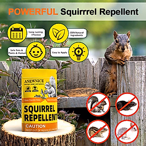 Squirrel Repellent Outdoor,Chipmunk Repellent Outdoor,Mint Squirrel Deterrent Outdoor,Squirrel Repellents for Garden, Get rid of Squirrels, Multi-Use Formula for Gardens, Attics and Around Home 8P