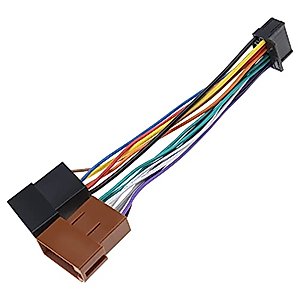 Car Stereo Radio Wiring Harness Connector Adaptor 16 Pin Port to Mini ISO 8 Pin Plug Wiring Cable Compatible with Pioneer 2003-on