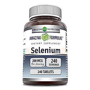 Amazing Formulas Selenium 200 mcg 240 Tablets Supplement | Non-GMO | Gluten Free | Made in USA