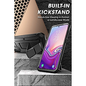SupCase UB Pro Series Designed for Samsung Galaxy S20 Plus Case / S20 Plus 5G Case (2020 Release), Full-Body Dual Layer Rugged Holster & Kickstand Case Without Built-in Screen Protector (Black)