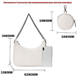 Small Crossbody Hobo Handbags for Women, Multipurpose Soft Shoulder Bag with Coin Purse 2pcs/set