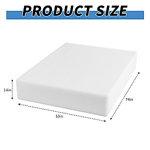 CL.HPAHKL Gel Memory Foam Mattress 14 inch Full Size Mattress with Removable Soft Cover Medium Firm Mattresses CertiPUR-US Certified/Bed-in-a-Box for Cool Sleep Relieving Pressure Relief