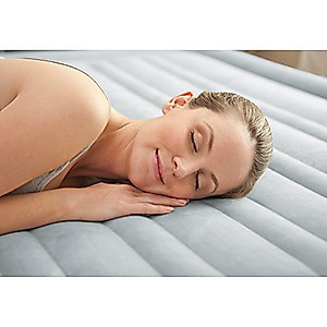 Intex Comfort Plush Mid Rise Dura-Beam Airbed with Built-in Electric Pump, Bed Height 13", Queen