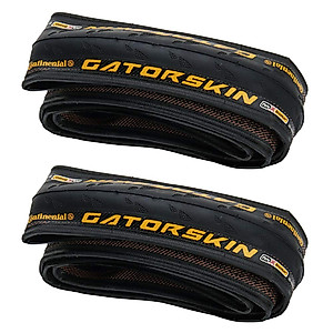 Continental GatorSkin DuraSkin Tire, 2-Count (Folding, 700 x 23mm), Black