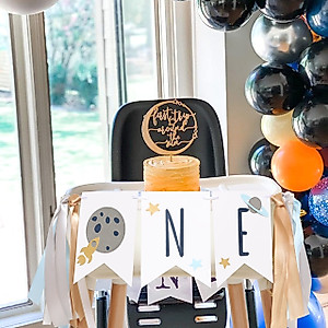 Space Theme 1st Birthday Banner-space Theme High Chair Banner, 1st Birthday High Chair Banner, Outer Space Birthday, 3 2 1 Lift-off, Universe Birthday, Orbit the Sun, Rocket Ship (rocket Banner)