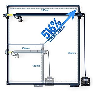 SCULPFUN S30 Large Area Expansion Kit for Extension to 935 x 905mm, Meet Larger Engraving Cutting Needs, Suitable for S30/S30 Pro/S30 Pro Max, Not Suitable for S30 Ultra Series