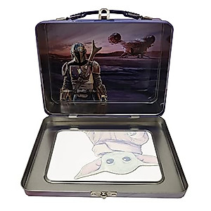 The Tin Box Company "The Child" Mandalorian Tin Lunchbox with Window