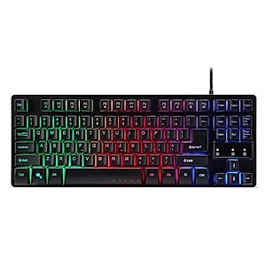 Acer Nitro TKL Gaming Keyboard - 3 Zone Backlit LED Color Keys | 4 Level Brightness | 3 Preset Modes
