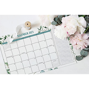 Aesthetic 2024 Greenery Desk Calendar - Runs From June 2023 Until December 24 - School Year Desktop/Wall Calendar 17"x11" for Easy Organizing