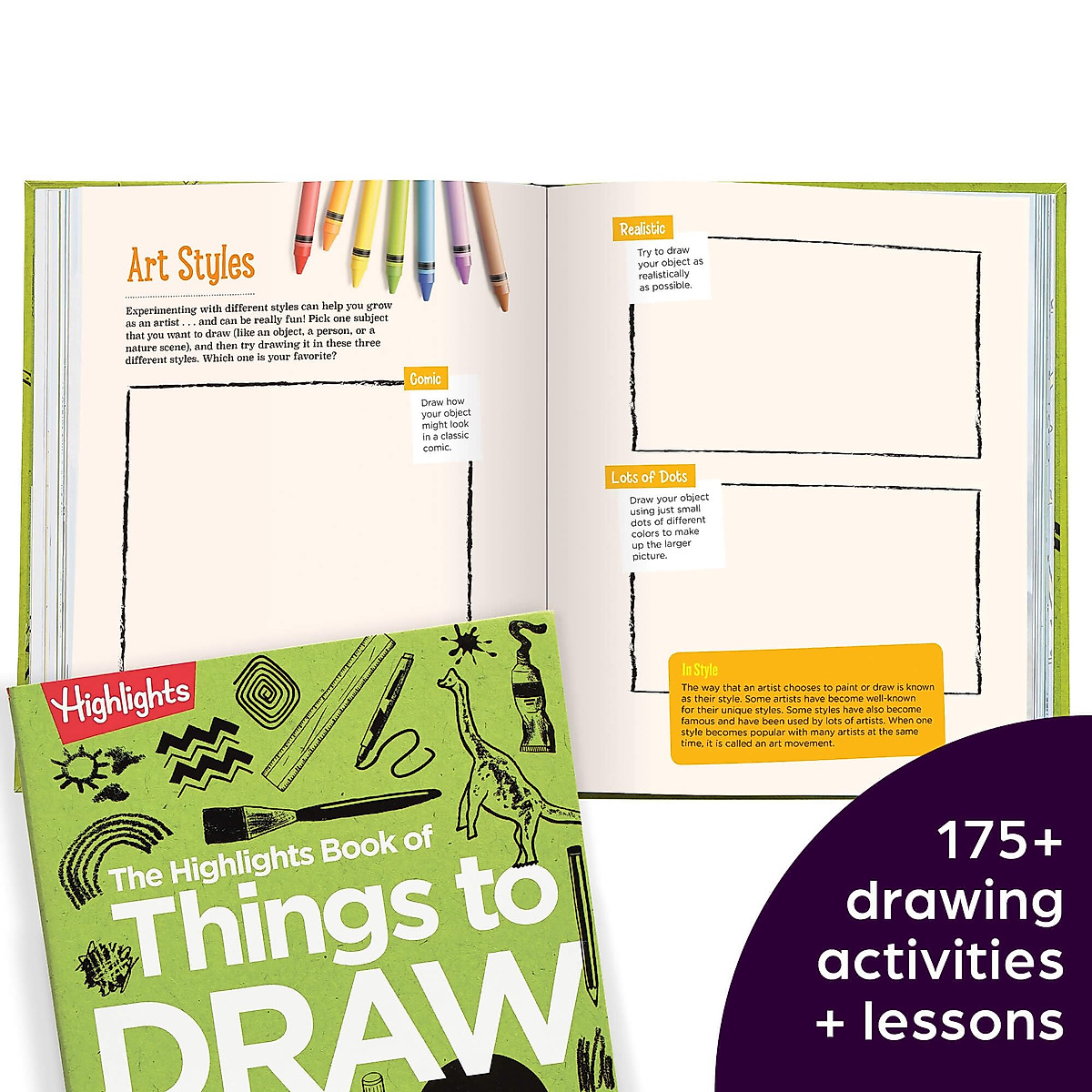 Highlights for Children Book of Things to Draw Activity Kit, Young Artist Set for Kids Ages 7+