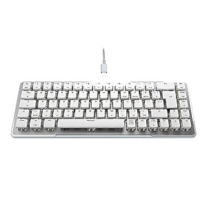 ROCCAT Vulcan II Mini JP ISO Gaming Keyboard, Wired White/White, Optical, Linear Mini (65%), RGB, Windows 7 or Later