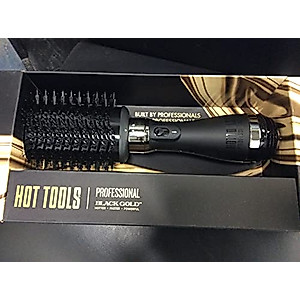 HOT TOOLS Professional Black Gold Detachable One-Step Volumizer and Hair Dryer, 2.8 inch Barrel