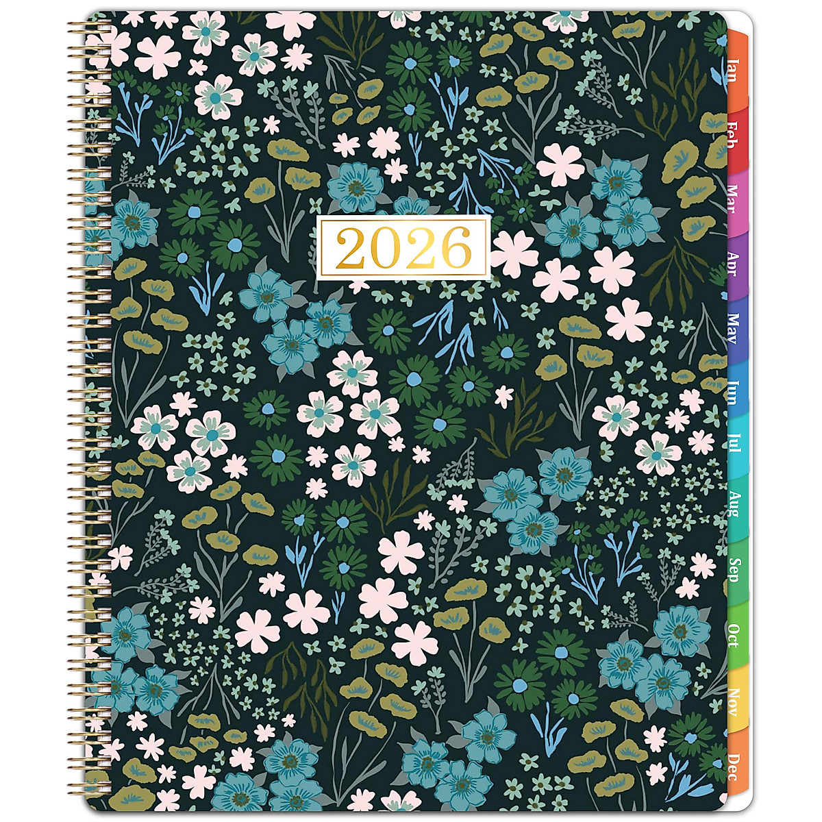 2023 Planner - Planner 2023, 2023 Planner Weekly and Monthly, January 2023 to December 2023, 6.3’’ × 8.4’’, 12 Monthly Tabs, Strong Twin-Wire Binding, Inner Pocket, Elastic Closure