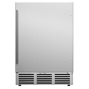 Icyglee 24 Inch Beverage Refrigerator, 180 Cans Undercounter Beverage Fridge with Stainless Steel for Home and Patio Use, Outdoor Refrigerator for Soda, Beer, Wine