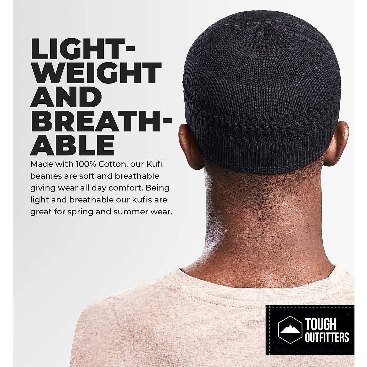 Tough Headwear Kufi Hat - Kufi Hats for Men Muslim, Turkish Kufi Cap