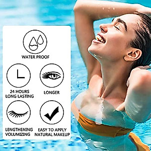 Brown Mascara Waterproof Fast Dry Eyelashes Eye Makeup Volumizing Lengthening Defining Curling Multiplying Buildable Formula