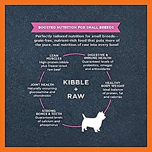 Instinct Raw Boost Small Breed Grain Free Recipe with Real Beef Natural Dry Dog Food, 10 lb. Bag