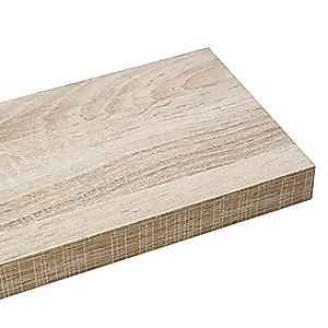 ROSE BLOOM Set of 3 Floating Wall Shelves Rustic Wood Ledge Shelves for Kitchen Bedroom Kitchen Living Room Decor