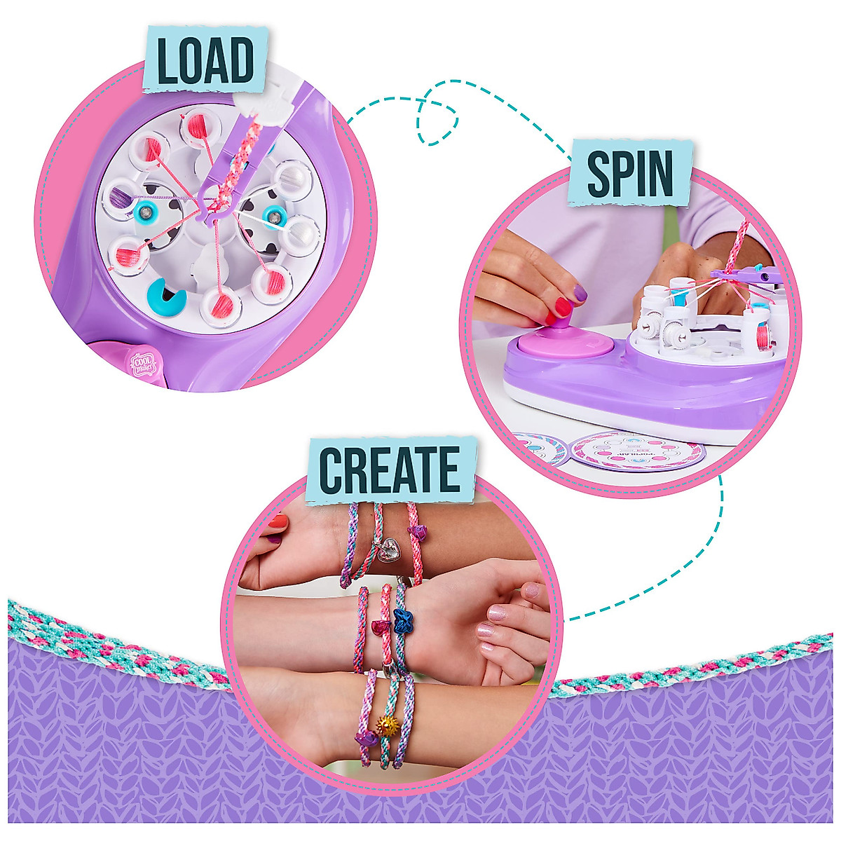 Cool Maker, KumiKreator Bead & Braider Friendship Necklace and Bracelet Making Kit, Arts and Crafts Kids Toys for Girls Ages 8 and up