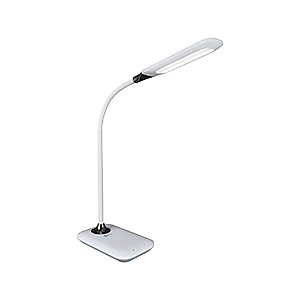 OttLite Enhance LED Sanitizing Desk Lamp with USB Charging – Eliminates up to 99.9% of Bacteria, Touch Activated, Flexible Neck, Modern Light for Reading, Crafting & Office Desktop