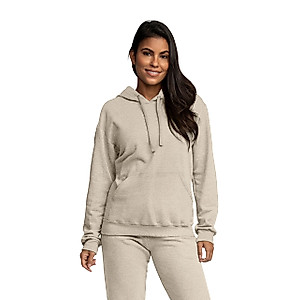 Fruit of the Loom Eversoft Fleece Hoodies, Moisture Wicking & Breathable, Hooded Sweatshirt, Khaki Heather Pullover, Medium