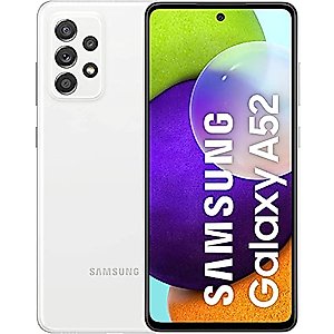 Samsung Galaxy A52 (SM-A525F/DS) Dual SIM, 128GB/ 6GB RAM, Factory Unlocked (GSM ONLY | Not Compatible with Verizon/Sprint/Boost), International Version - No Warranty (Awesome White)