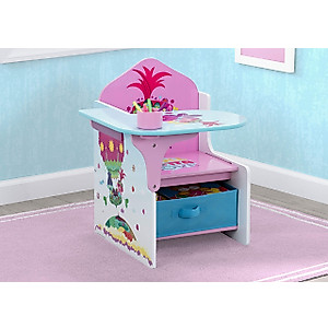 Delta Children Chair Desk with Storage Bin, Trolls World Tour