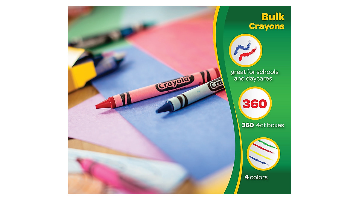 Crayola Bulk Crayons: 360 Boxes for Classroom & Kids