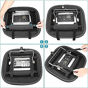 Neewer LED Light Panel Softbox for 660/530/480 LED Light - Outer 16.3'' x 6.5'', Inner 9.8'' x 8.7'', Foldable Light Diffuser with Strap Attachment and Bag for Photo Studio Portrait Video Shooting