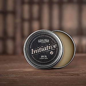 Citrus Beard Balm - Initiative (Citrus Bergamot Lavender Scent) - Beard Balm | Dry Oil Beard Conditioner | 2 Oz Stainless Steel Tin