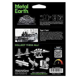 Metal Earth Tiger I Tank 3D Metal Model Kit Fascinations
