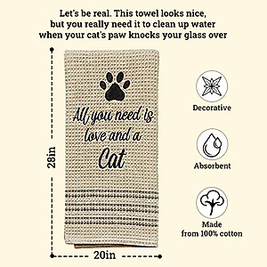 Cozy Home Base – Cat Lovers – Cat Gifts for Women – Coffee Tumbler, Funny Coasters, Kitchen Towel Gift Set