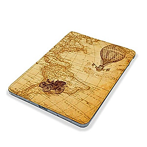 Cute World Map Vintage case Compatible with iPad Mini Air Pro 7.9 8.3 9.7 10.2 10.9 11 12.9 inch Pattern Cover New 2022 2021 Trifold Stand 3 4 5 6 7 8 9 Generation 403 (12.9 Pro 3/4/5 gen)