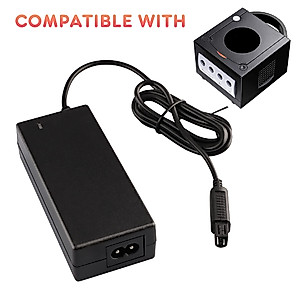 Xahpower AC Power Supply for Gamecube, AC Power Adapter Cord and AV Cable for Nintendo Gamecube Console NGC