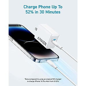 USB C Charger, Anker 65W PIQ 3.0 PPS Compact Fast Charger Adapter, PowerPort III Pod Lite, for MacBook Pro/Air, Galaxy S20/S10, Dell XPS 13,Note 10+/10, iPhone 11/Pro, iPad Pro, Pixel, and More