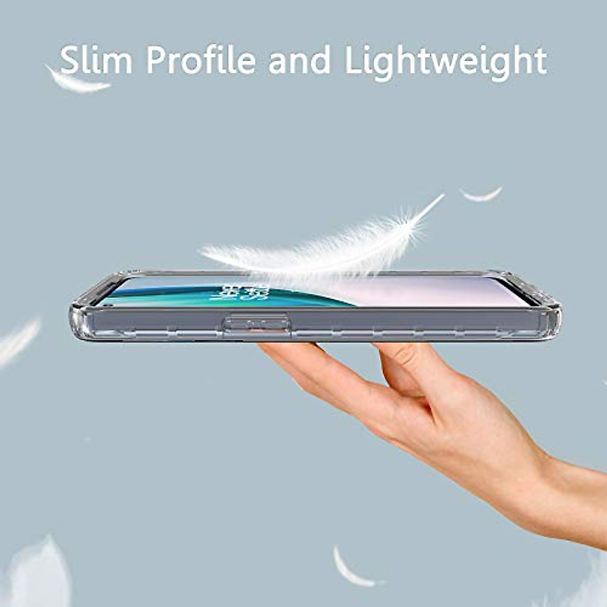 Flowhale for Oneplus Nord N10 5g Case with Screen Protector, Nord N10 5g Case +Screen Protector+Kickstand+5 PCS Stickers DIY Oneplus Nord N10 5g Clear Case (Oneplus Nord N10 5g Case, Clear)