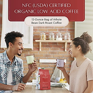 Lifeboost Coffee Whole Bean & Ground Coffee - 2 Pack Bundle - Low Acid Dark Roast x 2