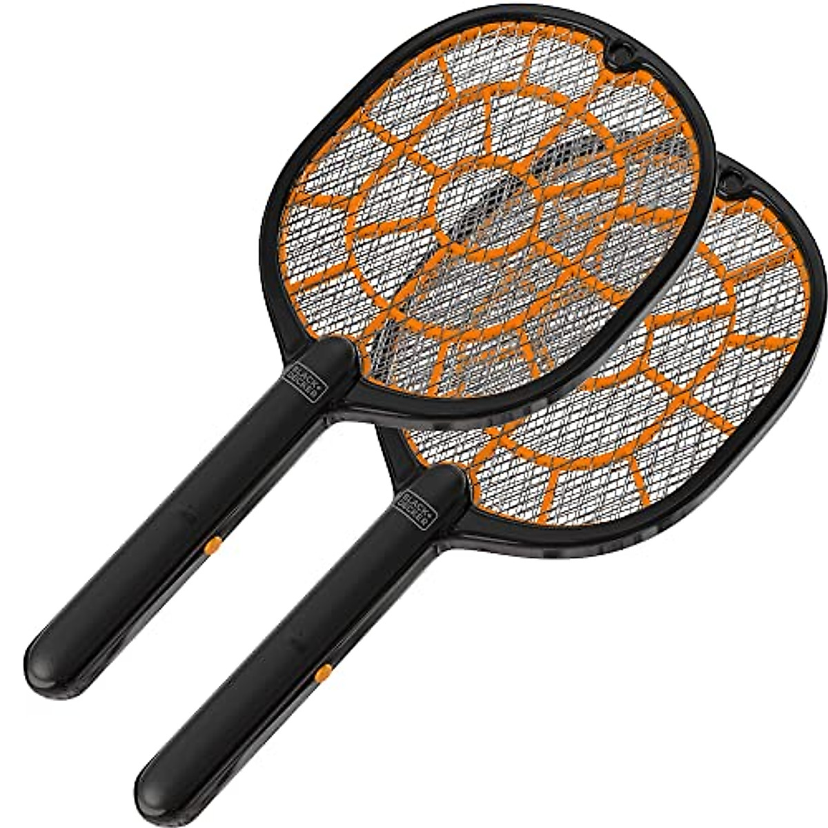 Black + Decker Electric Fly Swatter & Fly Zapper- Bug Zapper Racket Indoor & Outdoor- Handheld, Heavy- Duty Mosquito Swatter, Battery- Powered, Non- Toxic Safe for Humans & Pets Fly Swatters- 2 Pack