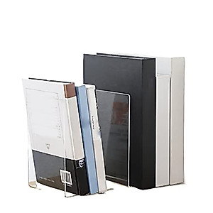 SZYAWsd File Sorters 1Pc Transparent Acrylic Bookend Stand Bookshelf Desktop Decorative Storage Rack