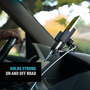 Nite Ize Squeeze Universal Dash Mount - Phone Holder & Mount for Car Dashboard - Cell Phone Accessories with Universal Design - Black