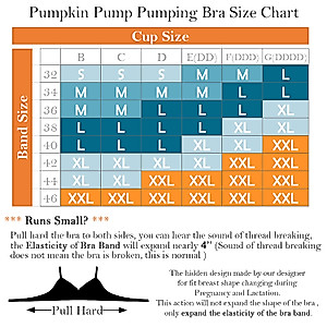 Pumping Bra Hands Free Pumping and Nursing Bra, Adjustable Wireless Comfortable Breast Pumping Bra Fits Breast Pumps, Small-XX-Large (Black, Medium)