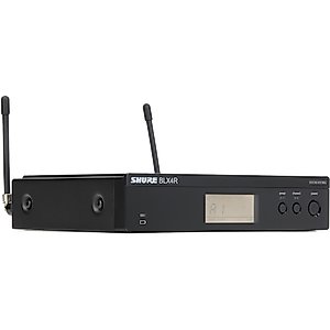 Shure BLX4R Single Channel Rack Mount Wireless Receiver with Frequency QuickScan, Audio Status LED, XLR and 1/4" Outputs - for use with BLX Wireless Systems (Transmitter Sold Separately) | H10 Band