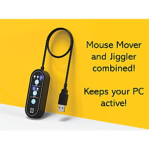 TECH8 USA, 2-in-1 Mouse Mover and Jiggler in 1, Keeps PC Active, Status Green, Undetectable, Timer Function, Dual Mode, American Company